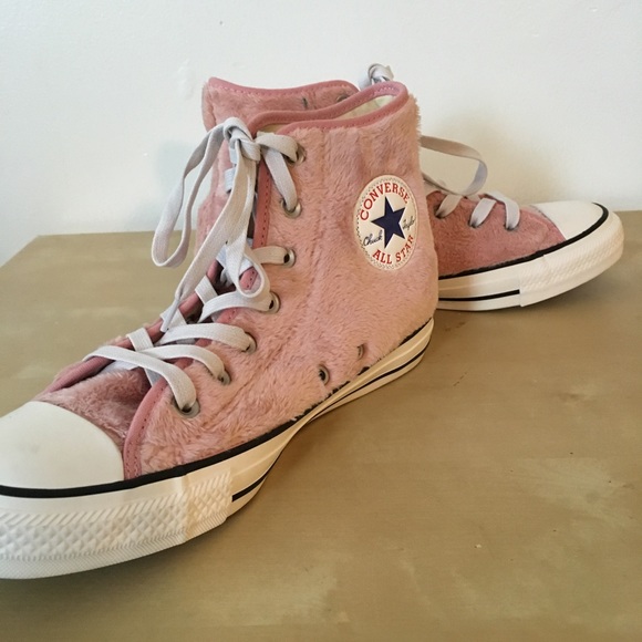 Converse | Shoes | Sale Converse Chuck Taylor Faux Fur High Top | Poshmark